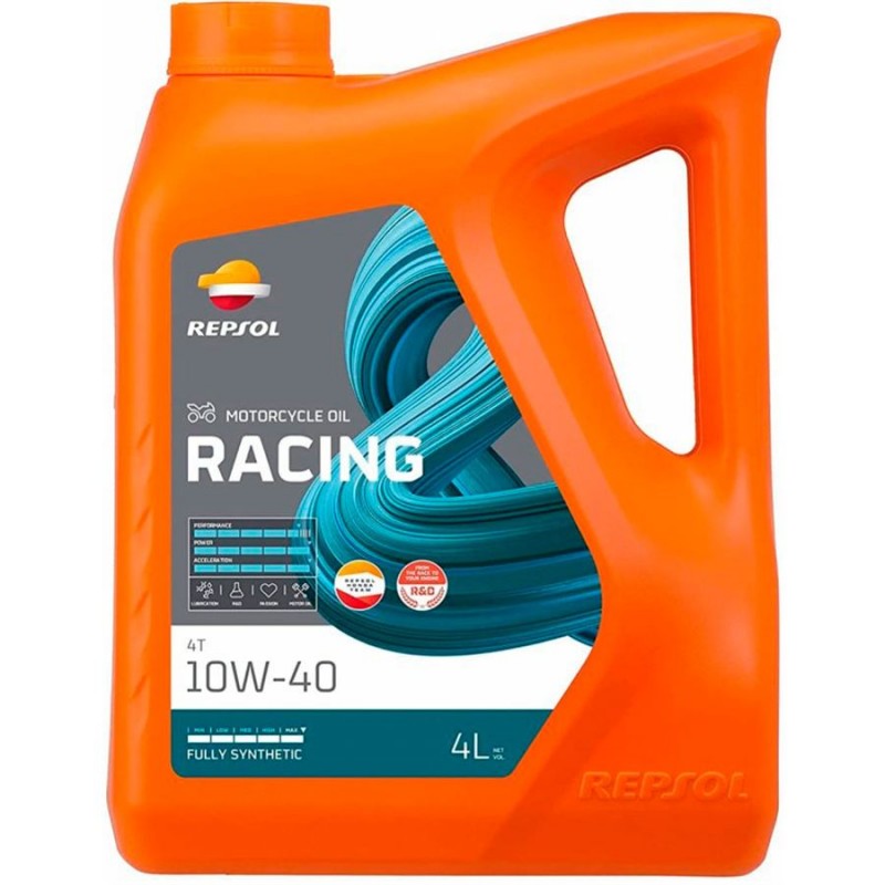 REPSOL RACING 4T 10w/40 4 LITROS ️ Lubricantesenoferta.es